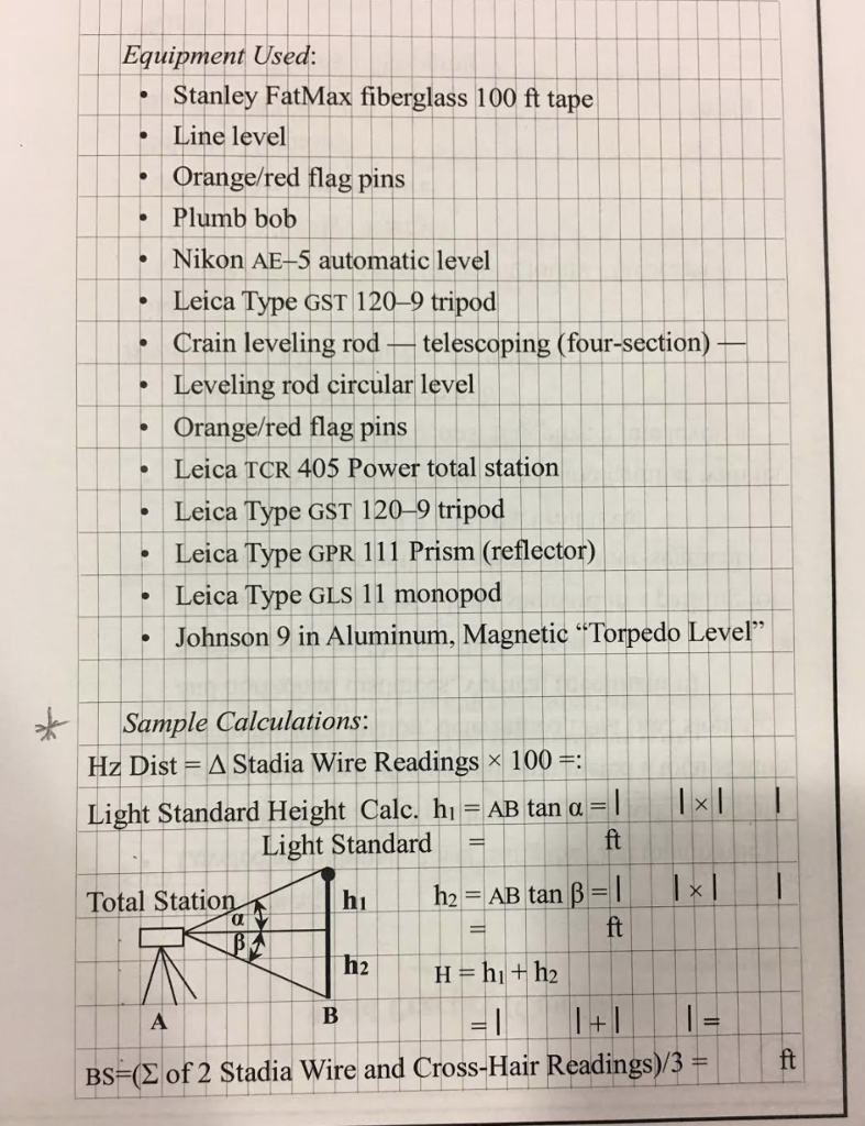 Solved Using the Automatic Level Upper Stadia Wire Reading: | Chegg.com