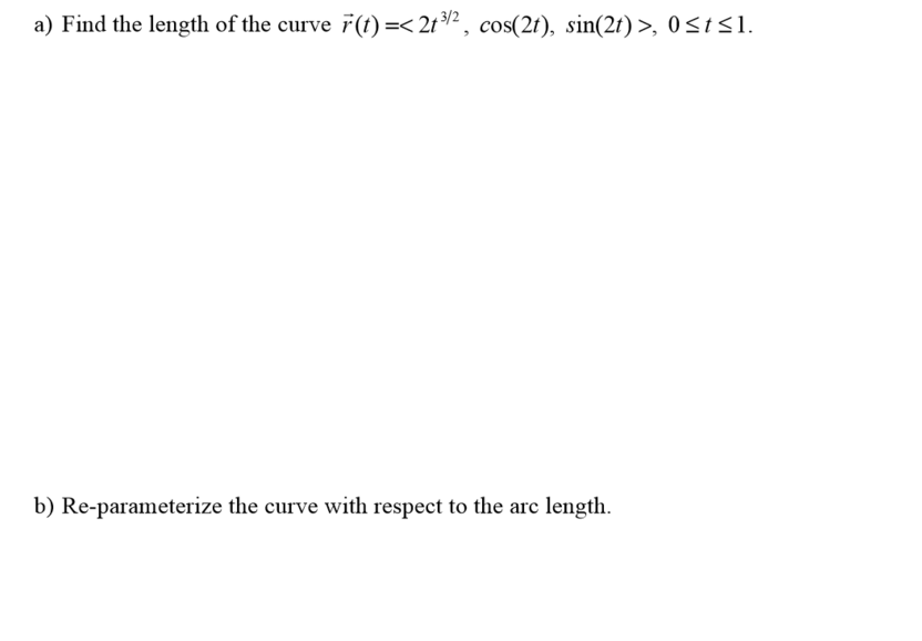 Solved Find the length of the curve r(t)