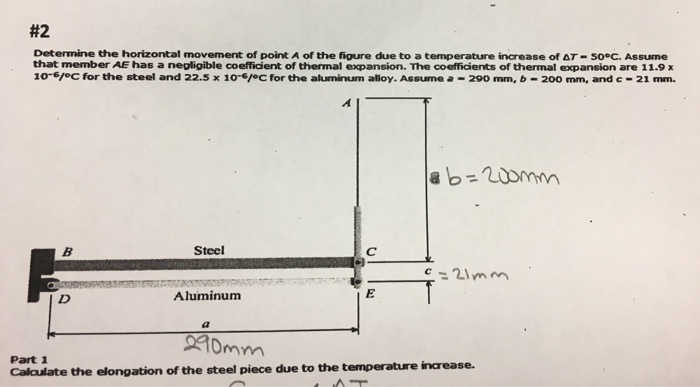 Solved Calculate the elongation of the steel piece due to | Chegg.com