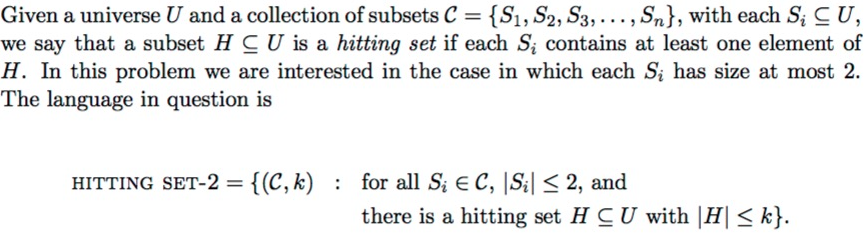 Solved Given a universe U and a collection of subsets C = | Chegg.com