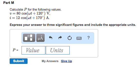 Solved Figure 1 of 1 Part E Calculate P for the following | Chegg.com