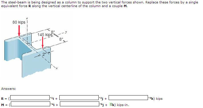 Solved The steel-beam is being designed as a column to | Chegg.com