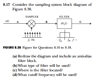 Solved Consider the sampling system block diagram of Figure | Chegg.com