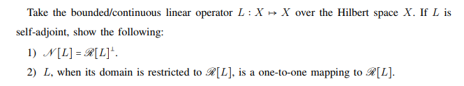 Take The Bounded Continuous Linear Operator L X X