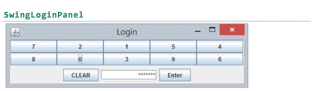 Solved Java Question A Java Swing Application Has A 6736