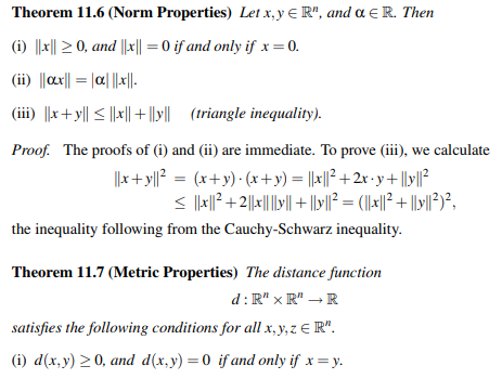 Solved The euclidean norm bel-Vxf +--+x, is not the only | Chegg.com
