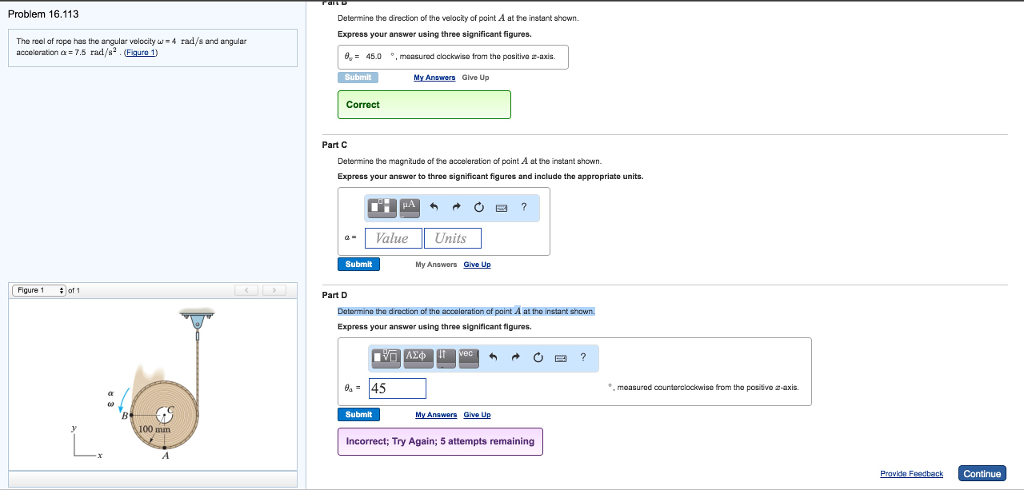 Solved The reel of rope has the angular velocity ω = 4 rad/s | Chegg.com
