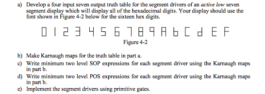 Solved a) Develop a four input seven output truth table for | Chegg.com