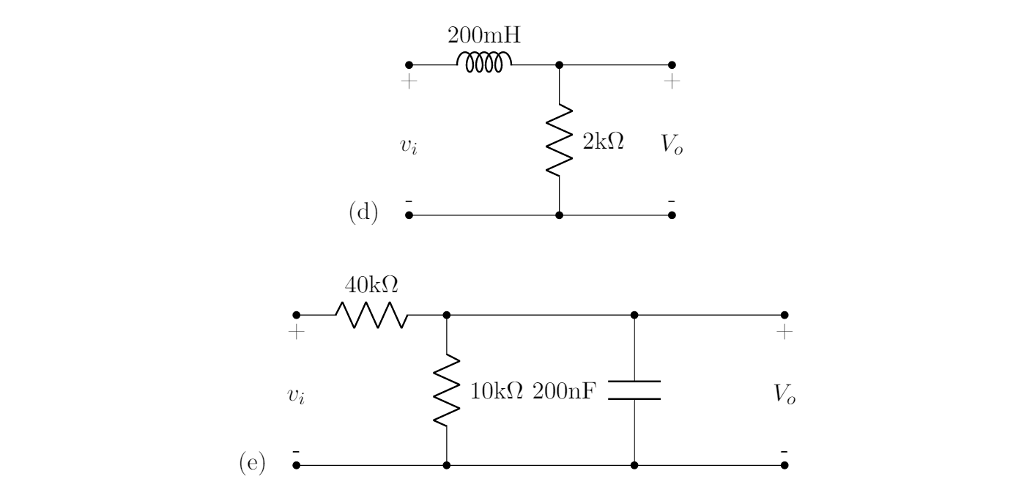 Solved 1. Given the following circuits and assuming the | Chegg.com