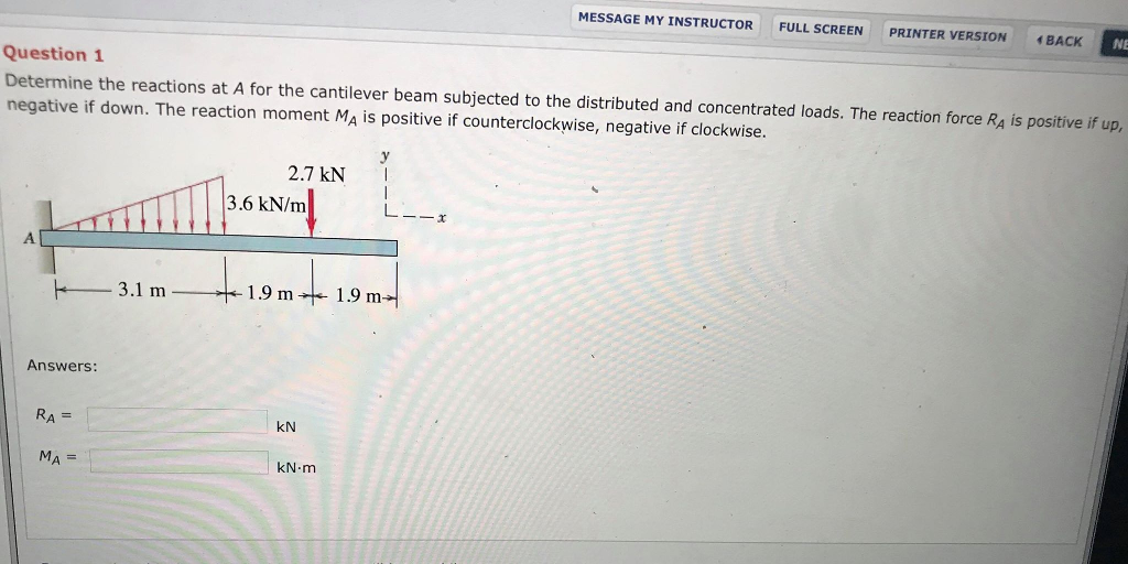 Solved MESSAGE MY INSTRUCTOR FULL SCREEN PRINTER VERSION | Chegg.com
