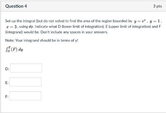 Solved Set Up The Integral But Do Not Solve To Find The