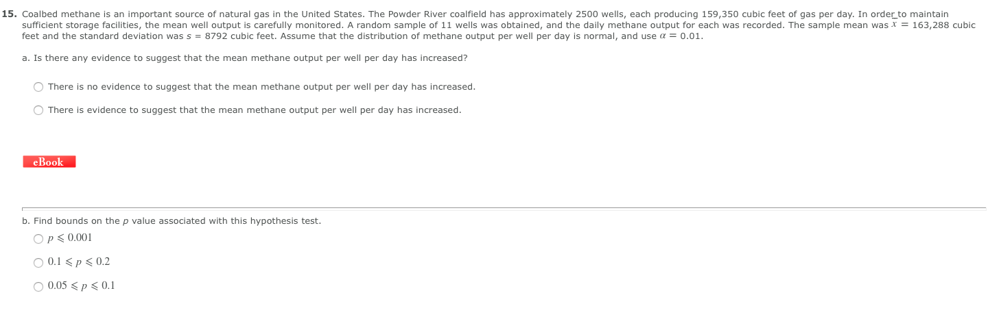 Solved Coalbed methane is an important source of natural gas | Chegg.com
