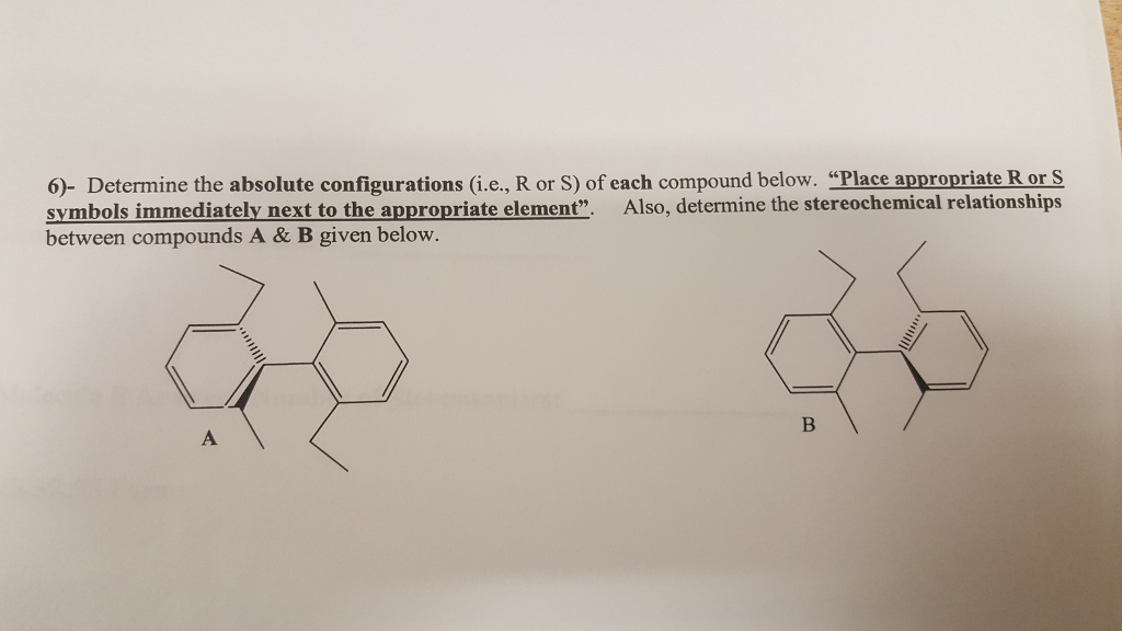 Solved Determine the absolute configurations (i.e., R or S) | Chegg.com