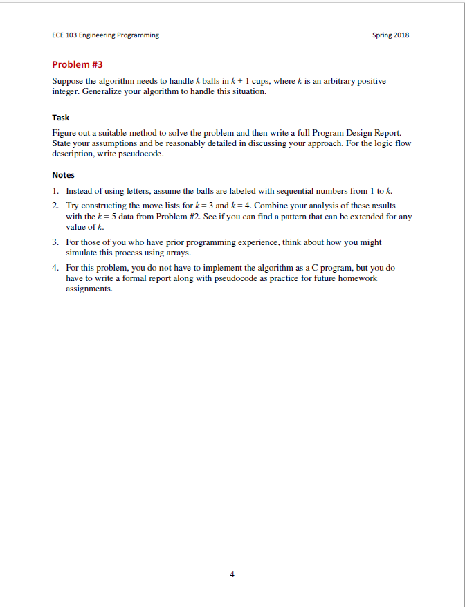 Solved Ece 103 Engineering Programming Spring 2018 Problem 