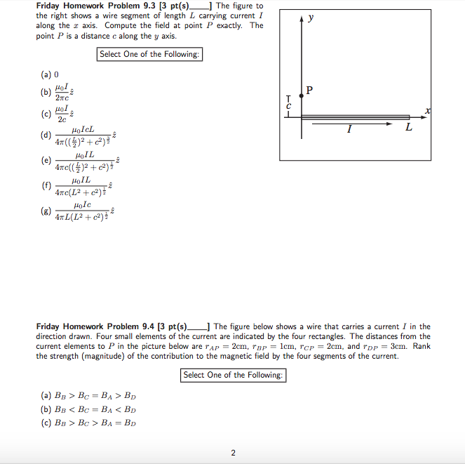 Solved Please SOLVE BOTH QUESTIONS. Choose the correct | Chegg.com