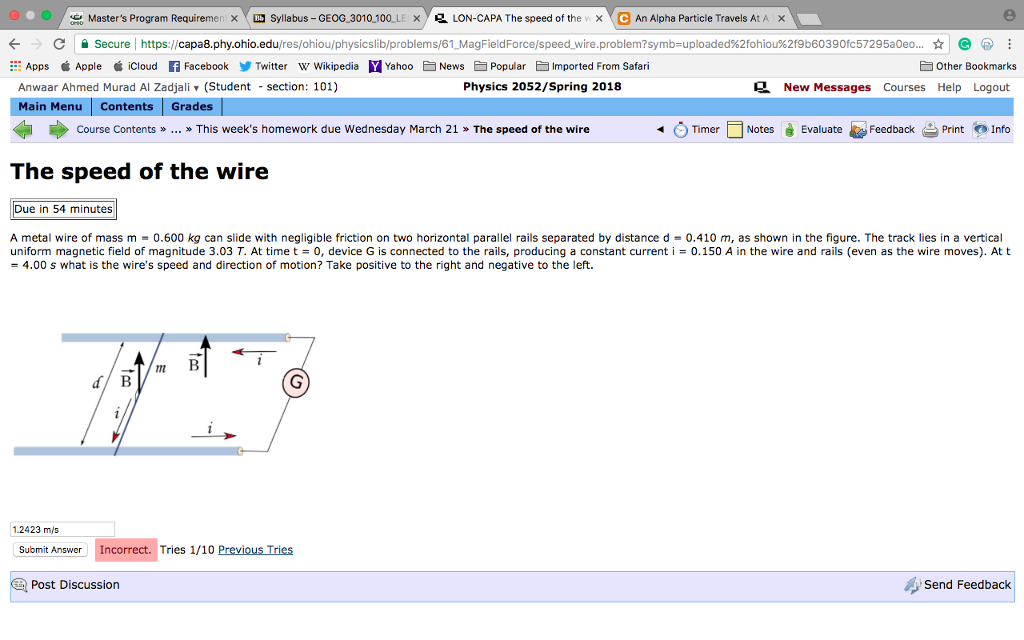 Physics Archive | March 21 2018 | Chegg.com