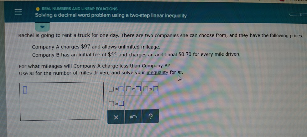 Solved . REAL NUMBERS AND LINEAR EQUATIONS Solving a decimal | Chegg.com