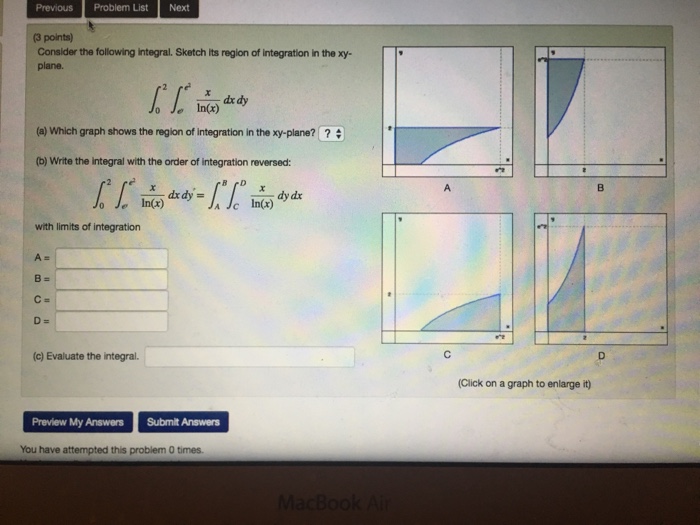 Solved Consider the following Integral. Sketch its region of | Chegg.com Solved Consider the following Integral. Sketch its region of | Chegg.com