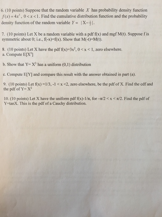 Solved Suppose that the random variable X has probability | Chegg.com