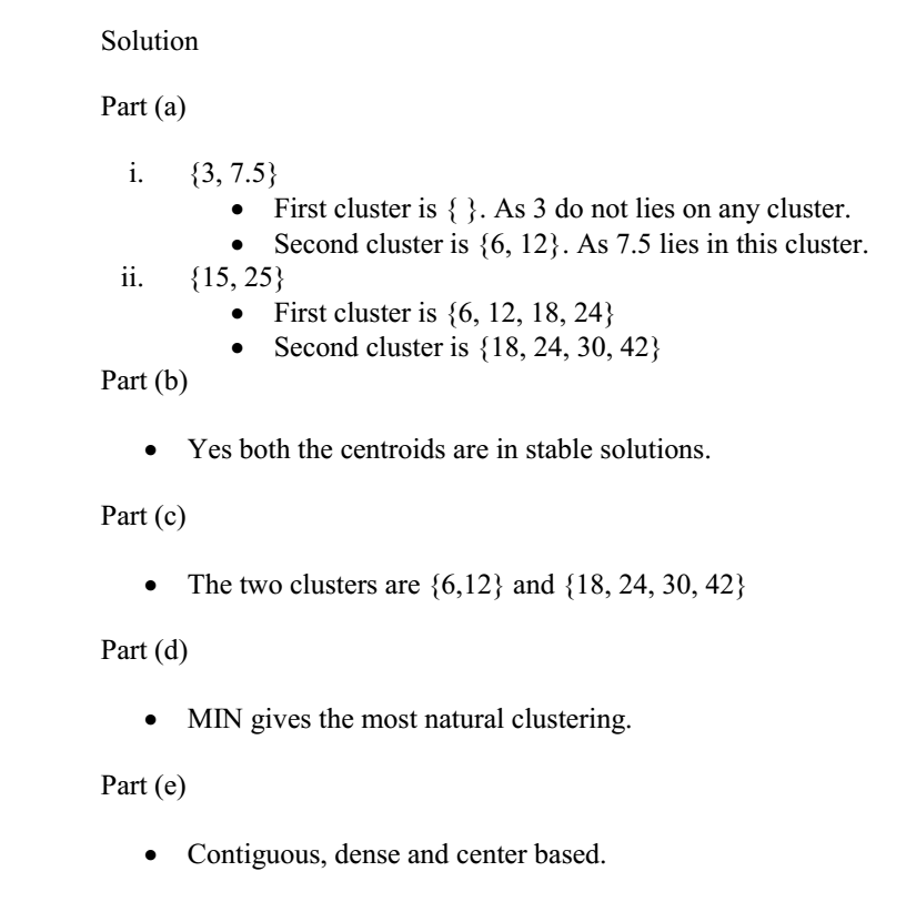 [Solved] Hierarchical clustering is sometimes used to generate K clusters, K > 1 by taking the ...