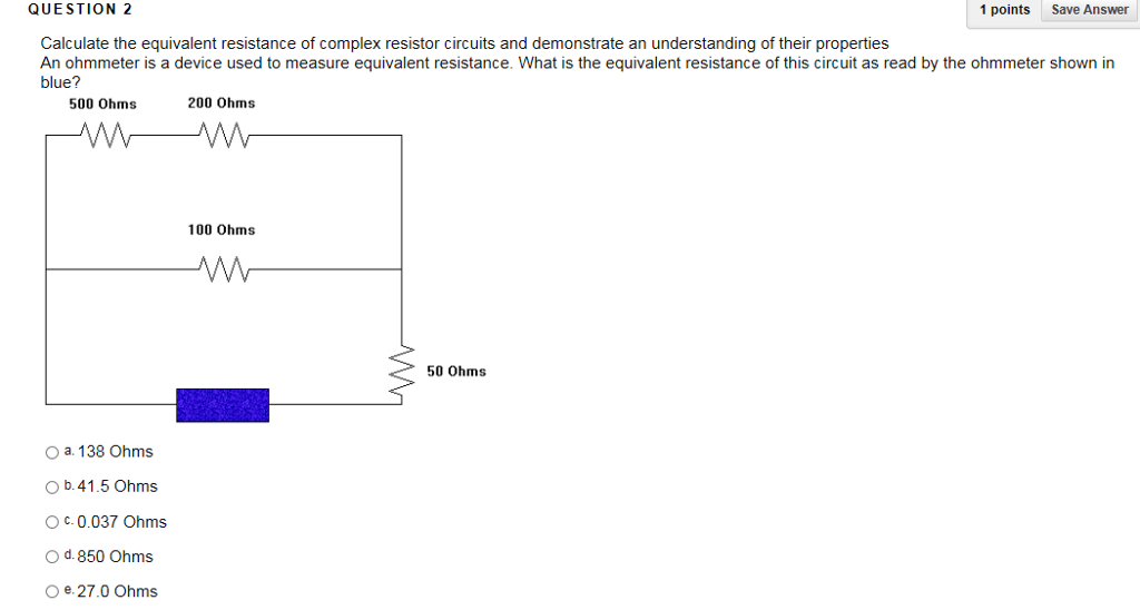 Solved Calculate the equivalent resistance of complex | Chegg.com