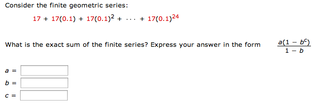 Finite Geometric Series Worksheet Key Finite Geometric Series Kuta