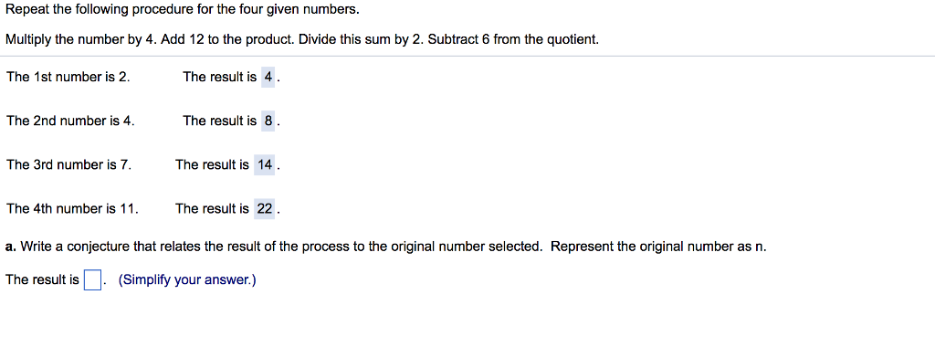 Solved Repeat the following procedure for the four given | Chegg.com