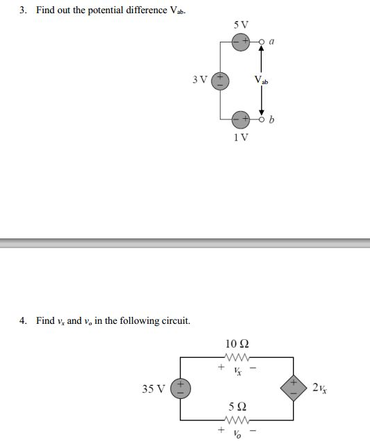 Solved Find vc ,v alpha, v1, vn using KVL from the network | Chegg.com