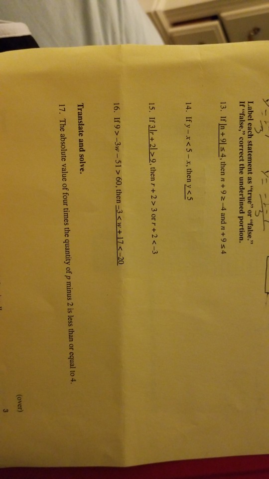 Solved Label each statement as "true" or "false." If | Chegg.com