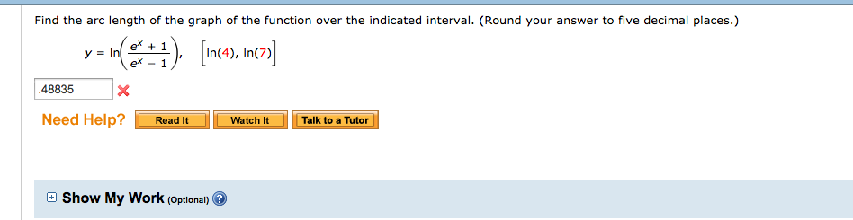 Solved Find the arc length of the graph of the function over | Chegg.com