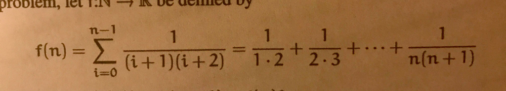 Solved let f:N ? R be defined by (a) Give a simple | Chegg.com