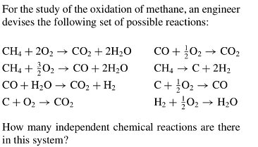 Solved For the study of the oxidation of methane, an | Chegg.com