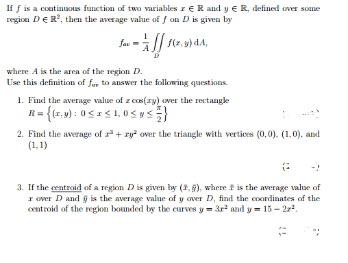 Solved If f is a continuous function of two variables r E R | Chegg.com