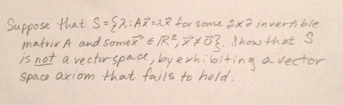 Solved Suppose that S={lambda : Ax=lambda x for some 2 x 2 | Chegg.com