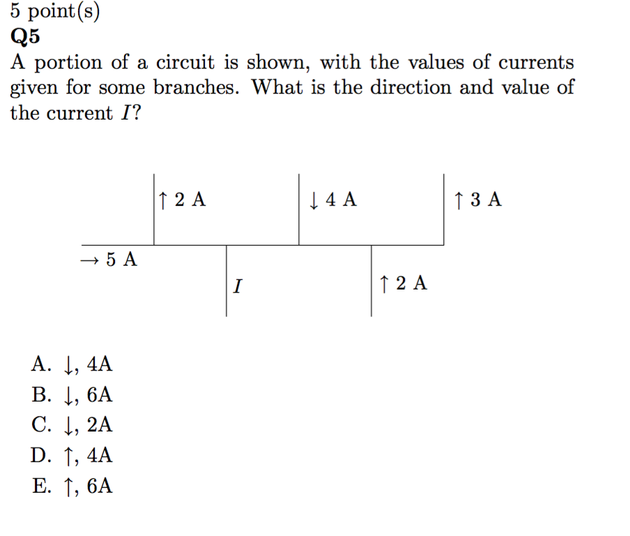 Solved A portion of a circuit is shown, with the values of | Chegg.com