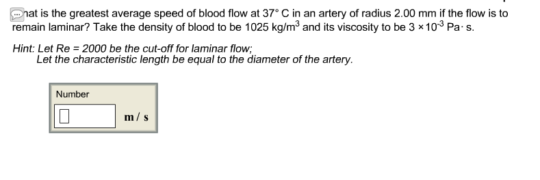 Solved What is the greatest average speed of blood flow at | Chegg.com