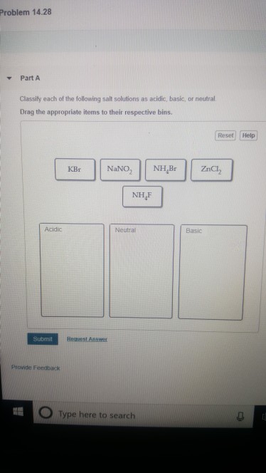 Solved Problem 14.28 Part A Classify each of the following | Chegg.com