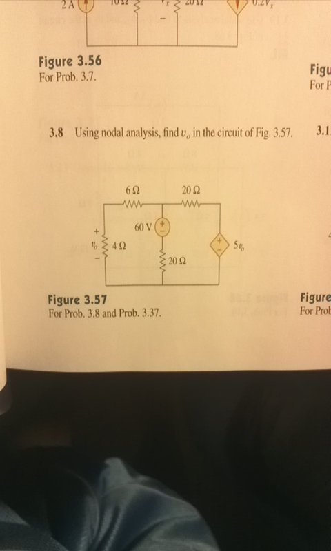 Solved Using Nodal Analysis Find Vo In The Circuit Of Fig 