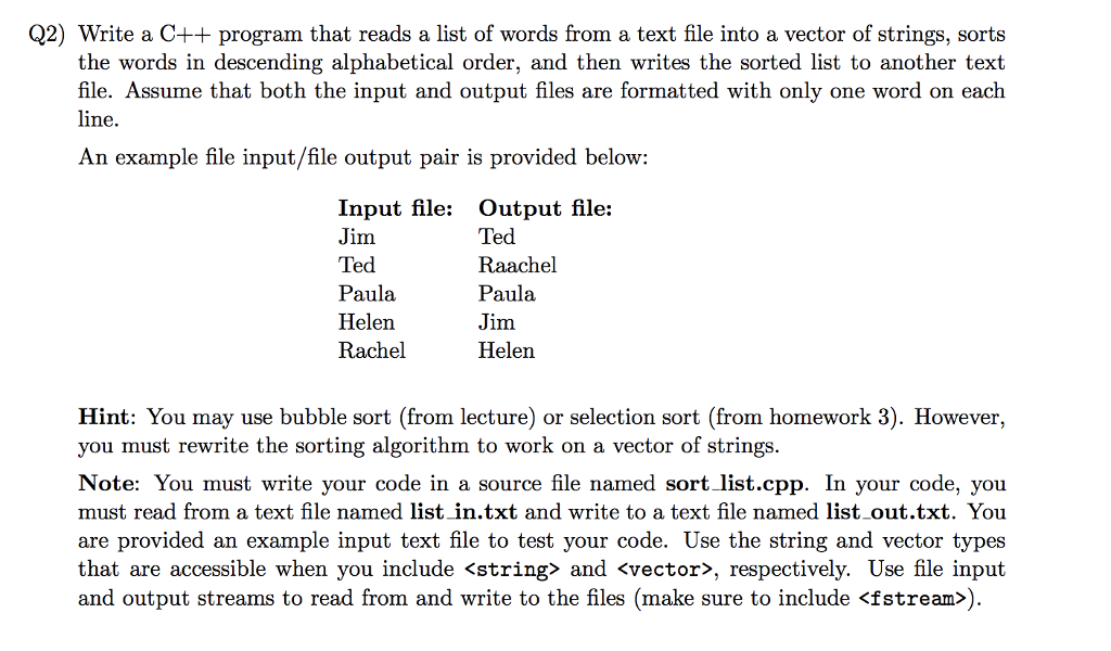 Solved Q2write A C Program That Reads A List Of Words From 1142