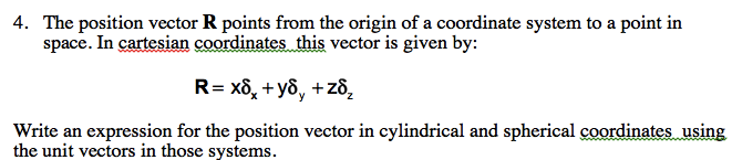 Solved The position vector R points from the origin of a | Chegg.com