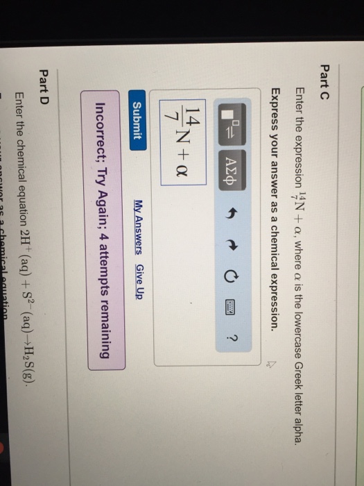 Solved Enter the expression_7^14N + alpha, where a is the | Chegg.com