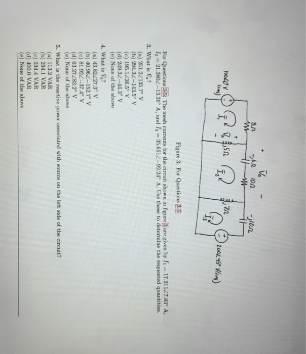 Solved Figure 1:For Question 1. For the circuit shown in | Chegg.com