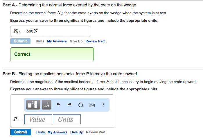 Solved Wedges Learning Goal: To use the equations of | Chegg.com