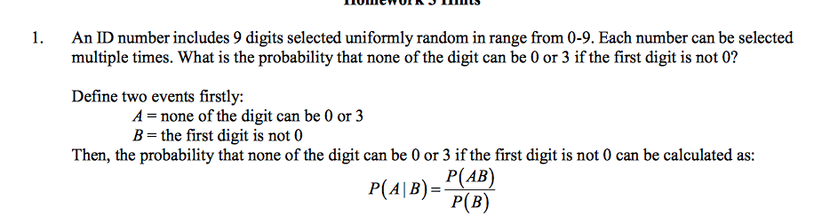Solved An Id Number Includes 9 Digits Selected Uniformly 7578