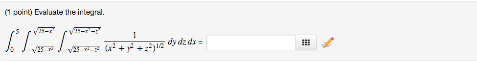 Solved Evaluate the integral. integral ^5_0 integral ^ | Chegg.com
