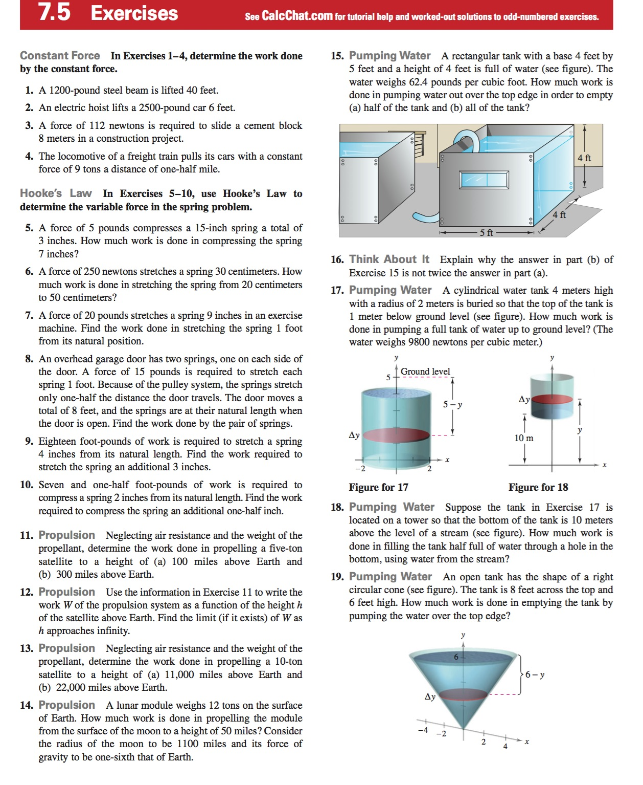 Solved 7.5 Exercises See CalcChat.com for tutorial help and | Chegg.com