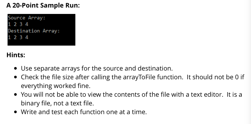 Solved 8. Array/File Functions Write a function named | Chegg.com Solved 8. Array/File Functions Write a function named | Chegg.com