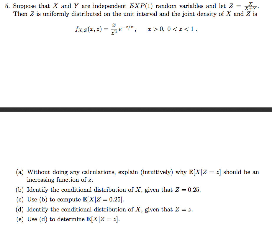 Solved = ㆊy Then Z is uniformly distributed on the unit | Chegg.com