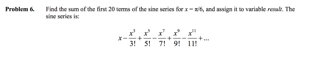 Solved Problem 6 Find The Sum Of The First 20 Terms Of The