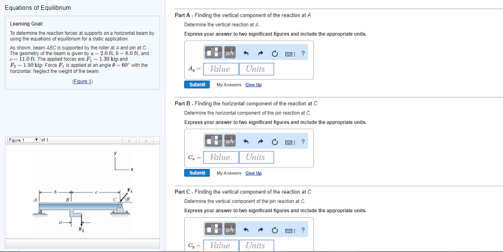 Solved Equations of Equilibrium Part A - Finding the | Chegg.com